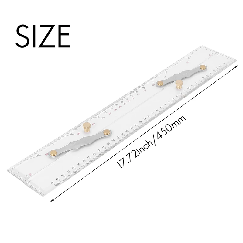 2X Marine Ruler Parallel Ruler Nautical Charts Parallel Ruler Mapping ...