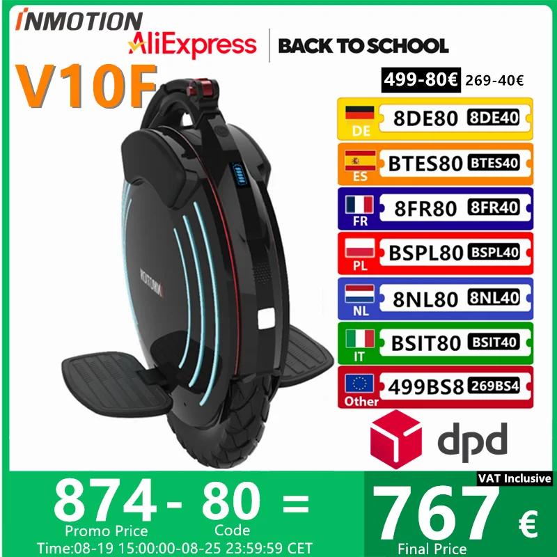 Original-Pre-sale-INMOTION-V10F-Self-Balance-Unicycle-Scooter-2000W ...
