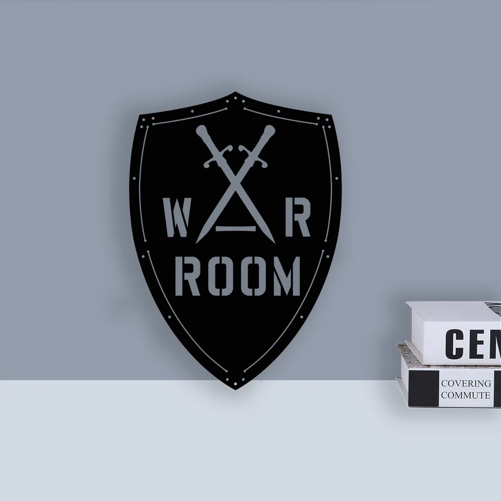 War-Room-Shield-Metal-Sign-Wall-Hanging-Office-Prayer-Room-Man-Cave ...