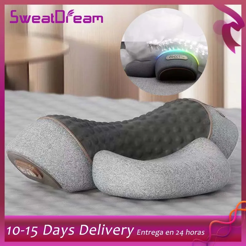 Electric-Massage-Pillow-Hot-Compress-Vibration-Massage-Neck-Traction ...