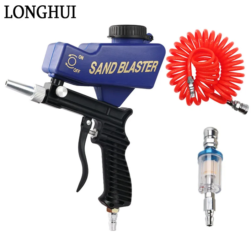 Paint Spray Gun Portable Adjustable Sandblasting Gun High Pressure Gun ...