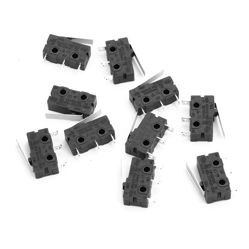 10PCS-Micro-Switch-5A-250V-Tact-Switch-on-off-3-PIN-Buckle-New-Micro ...