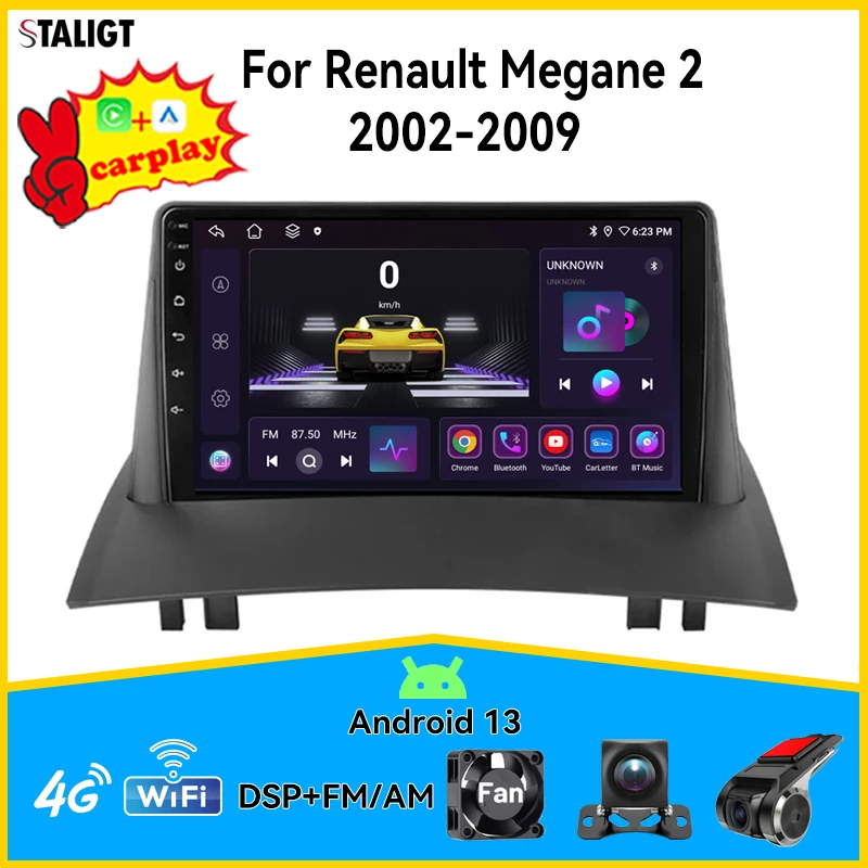 Renault-Megane-2-i-in-Autoradio-Carplay-Android-otomatik-kablosuz-2002 ...