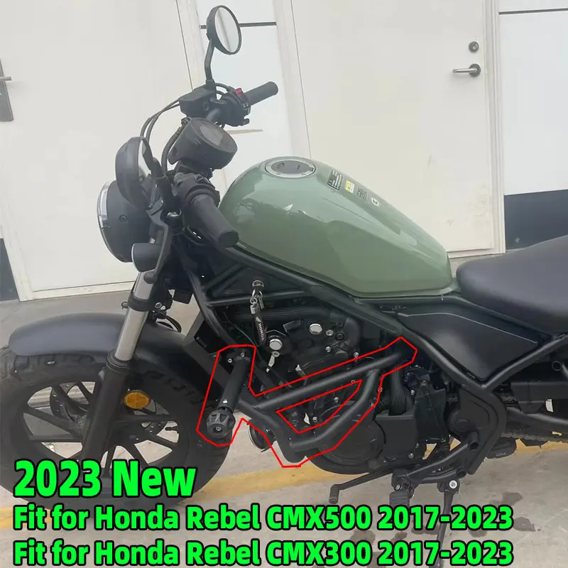 for-Rebel-CMX-300-500-Engine-Guard-Highway-Crash-Bar-Spring-Ball ...