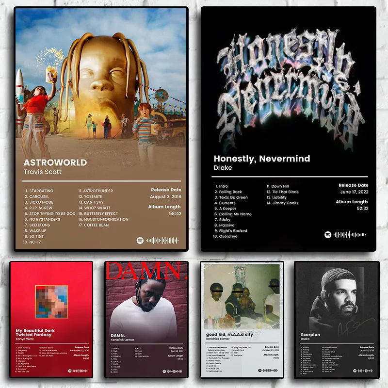 Póster de portada de Álbum de Música de estrella de hip hop de rapero ...