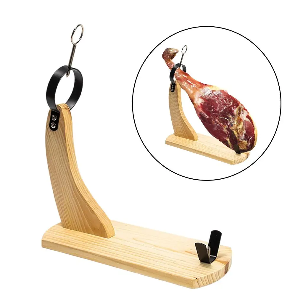 Ham Stand Spain Cured Spanish Jamon Unfinished Wood Diy Multifunctional ...