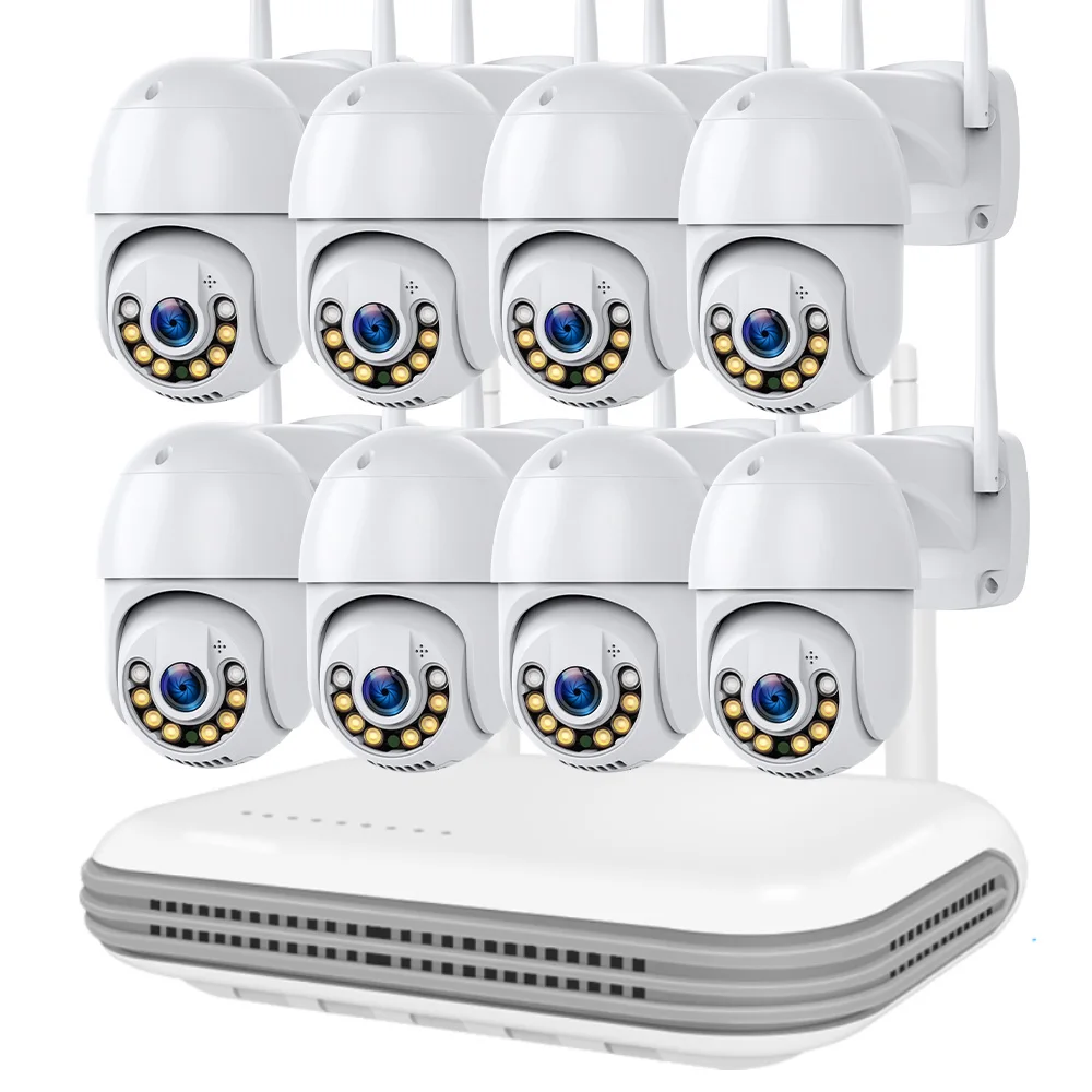 ICSEE-8PCS-Wireless-Surveillance-Camera-8CH-NVR-Kits-2K-WIFI-Camera ...