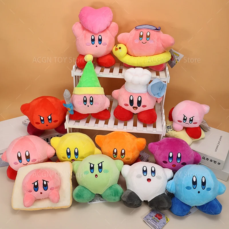 18 Styles Anime Star Kirby Plush Waddle Dee Sword Kirby Ghost Shadow ...