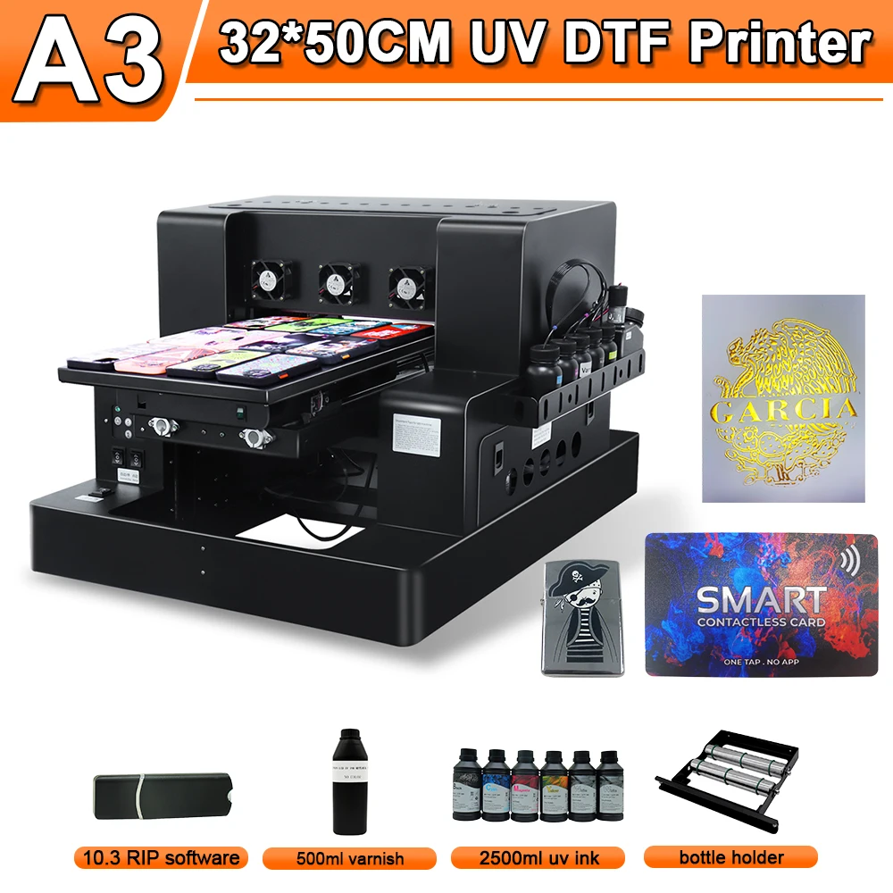 A3 Uv Printer Flatbed Uv Dtf Printer Uv Stickers Printer For Uv Dtf Film Print A3 Uv Varnish ...