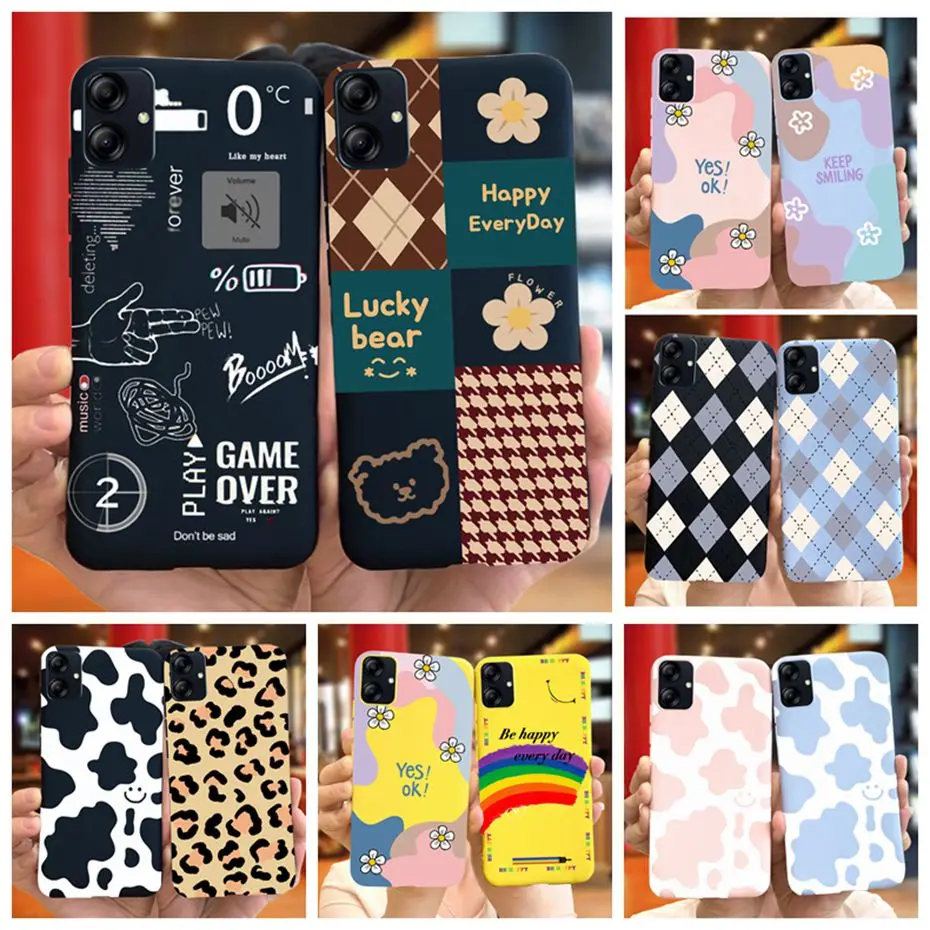 Phone Case For Samsung Galaxy A04 A04e A04S 2022 Lovely Printing Jelly ...