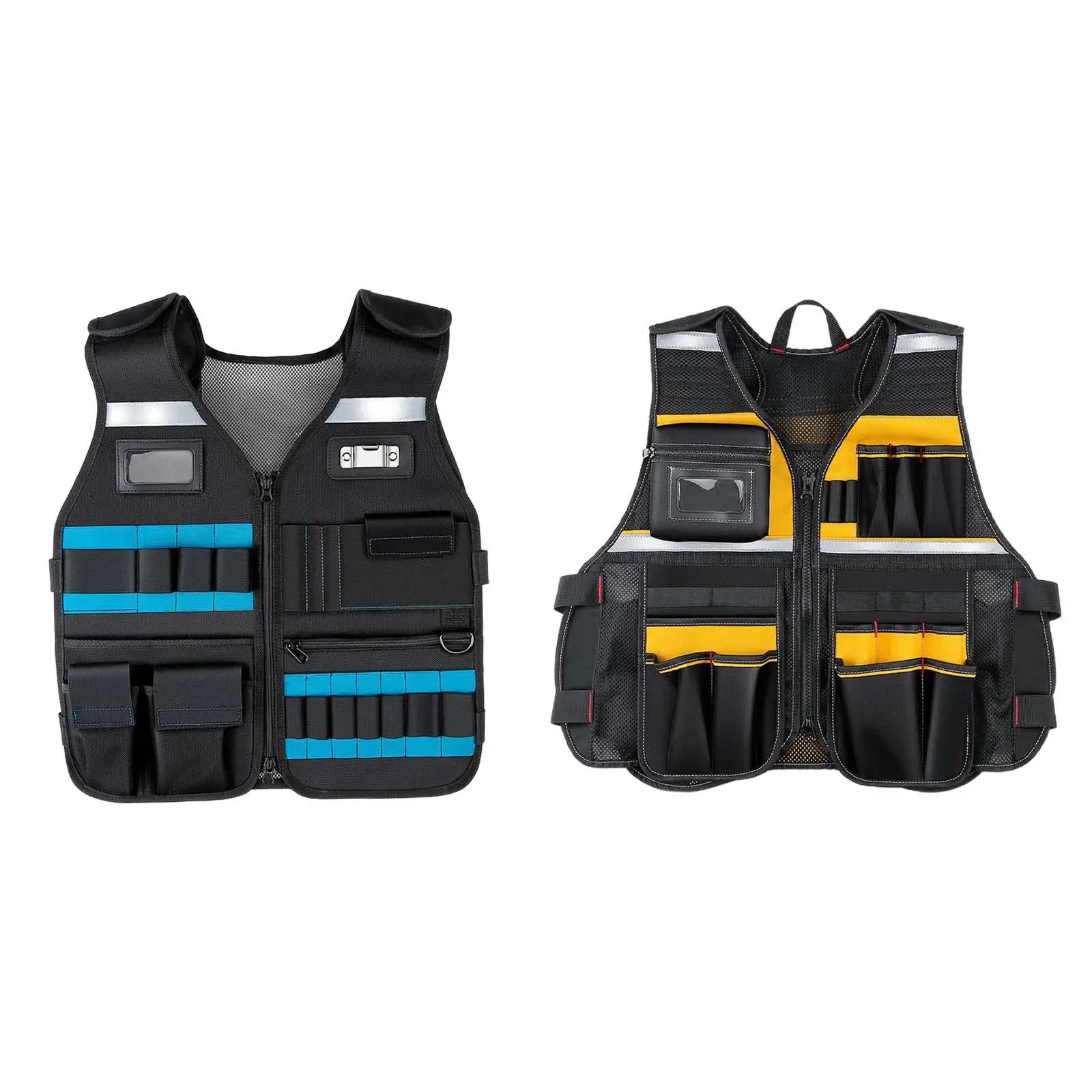 Tool-Vest-with-Multi-Pockets-electrician-Construction-Work-Vest ...