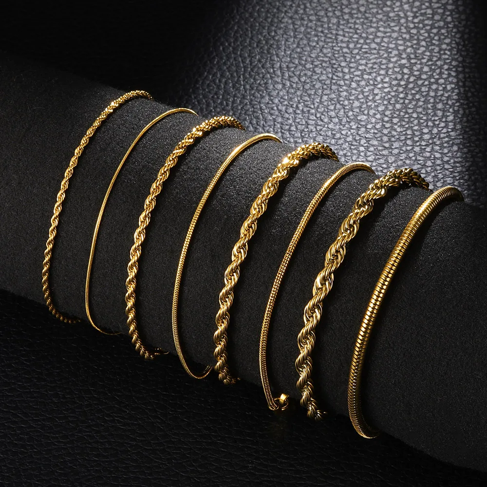 2-6mm-Twist-Rope-Chain-Round-Snake-Chain-Stainless-Steel-Necklace-for ...