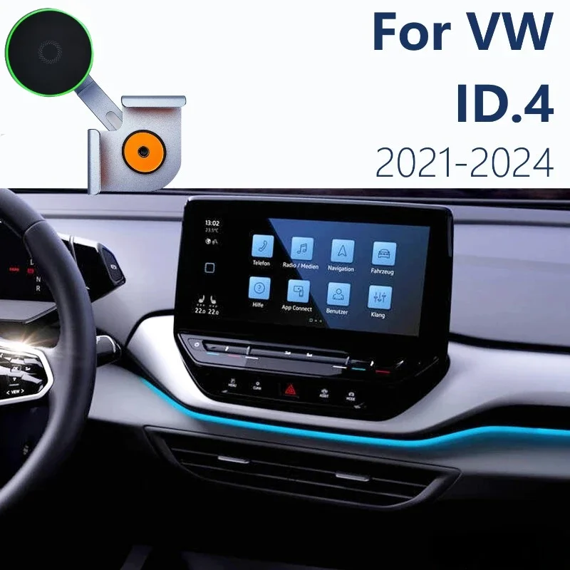 For Volkswagen ID4 ID.4 Wireless Charging Stand Aluminum Alloy Base ...
