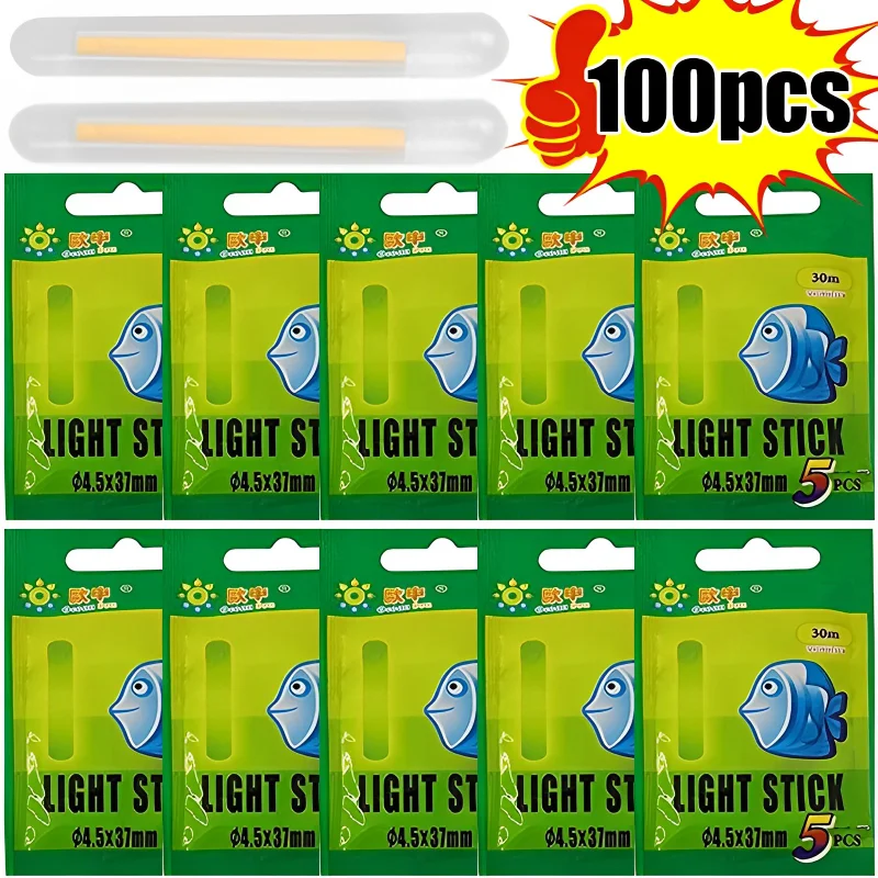 50-100PCS-Fishing-Glow-Stick-4-5-37mm-3-0-25mm-Fishing-Float ...