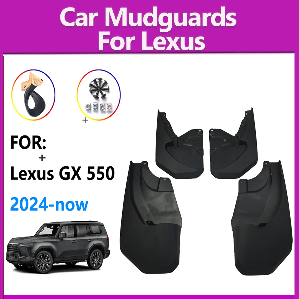 Front Rear Mudguard For 2024 2025 Lexus GX550 Mudflaps Fender Mud Flaps ...