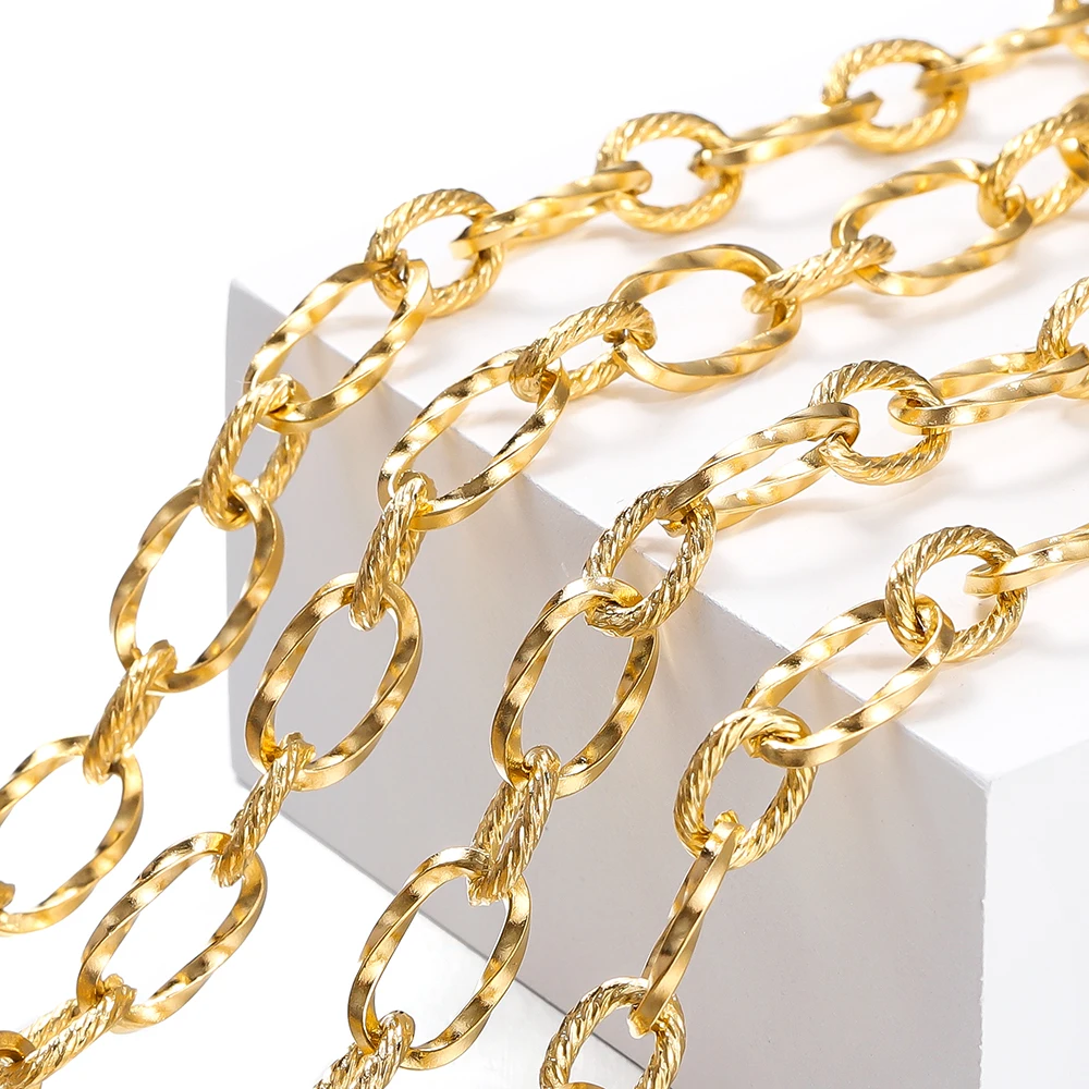 1m Stainless Steel Brass Cable Chain – Crafting And Beyond
