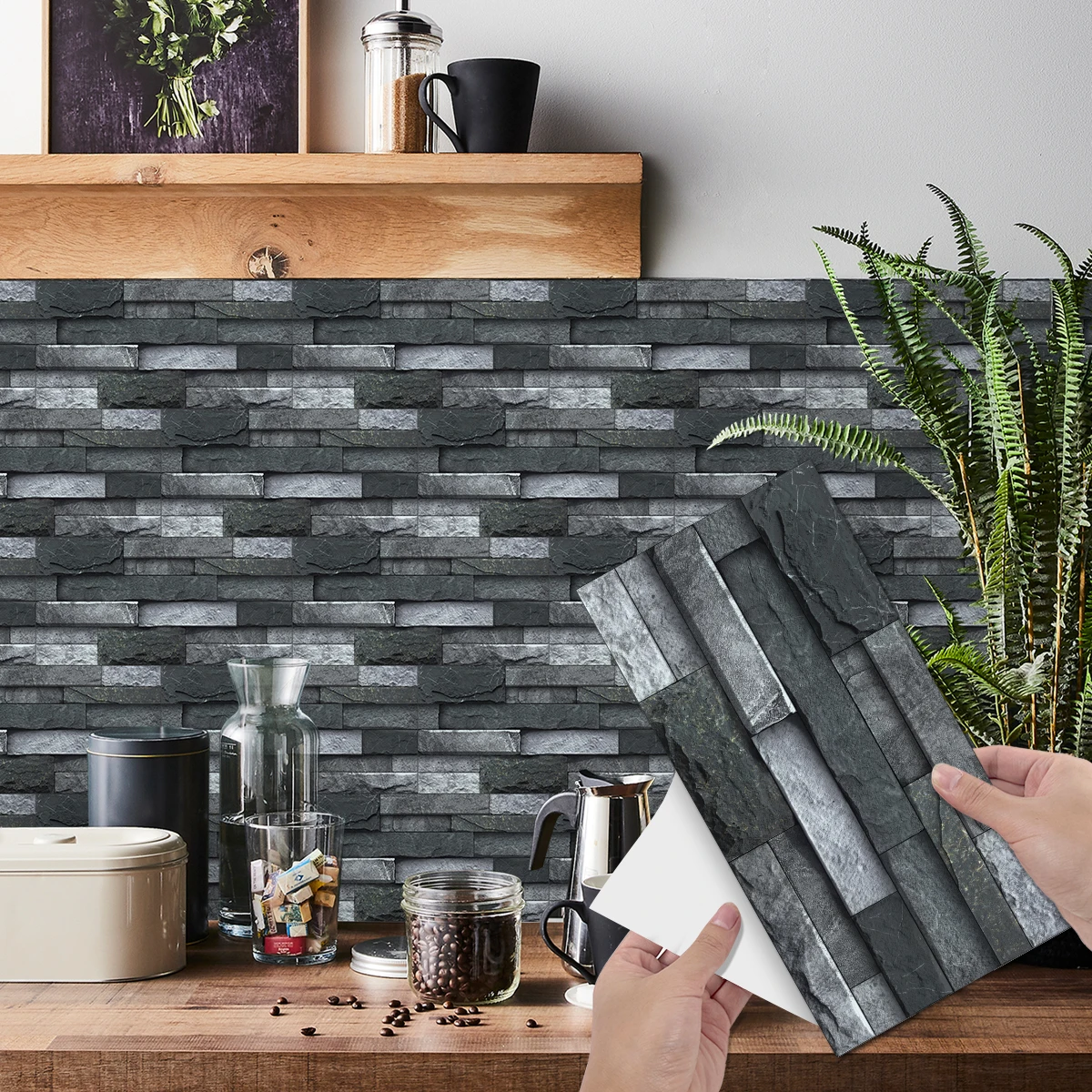 6pcs-Classic-Retro-Imitation-Stone-Brick-Pvc-Self-Adhesive-Wall-Sticker ...