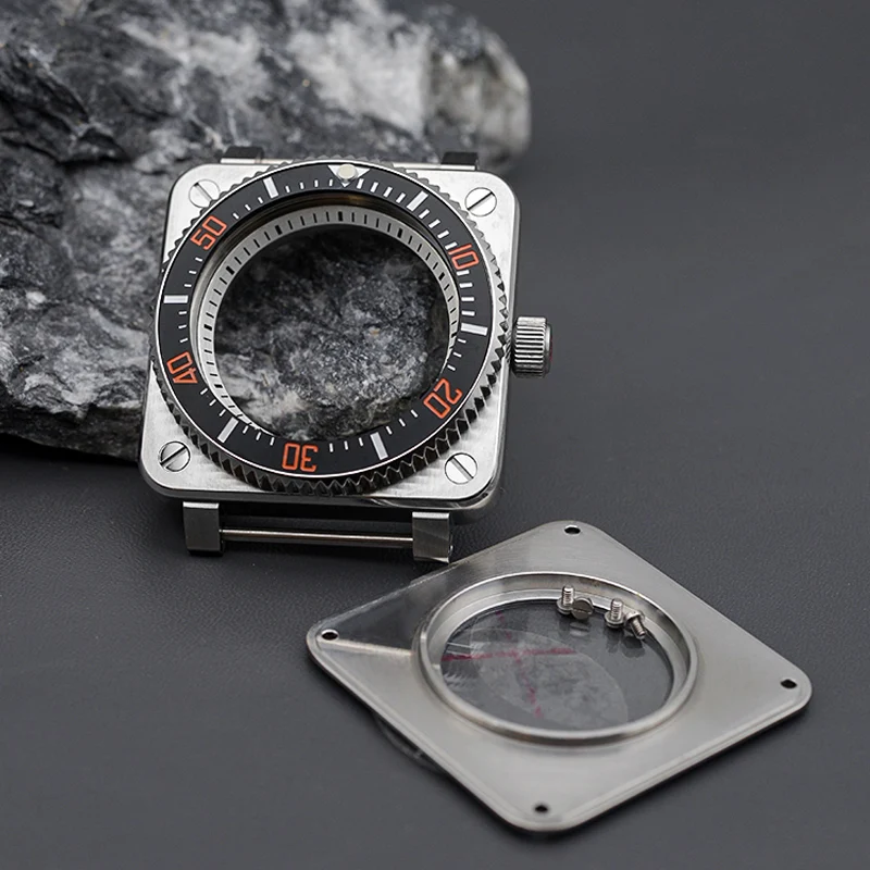 NH35-Square-Cases-Seiko-20ATM-Waterproof-Silver-Replace-Watch-Case-Fit ...