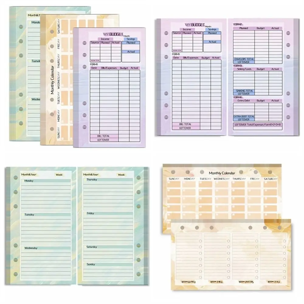 Budget Sheet Notebook Refill Money Organizer Money Saving Loose Leaf ...