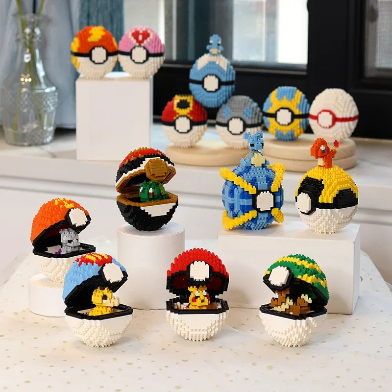 Pokemon-Blocks-Pokeball-Small-Particles-Mini-Building-357-452Pcs ...
