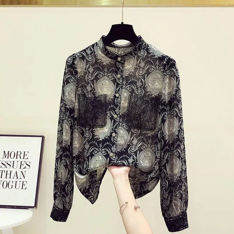 Autumn Fashionable Long-sleeved Outer Shirts High-end Design Loose and ...