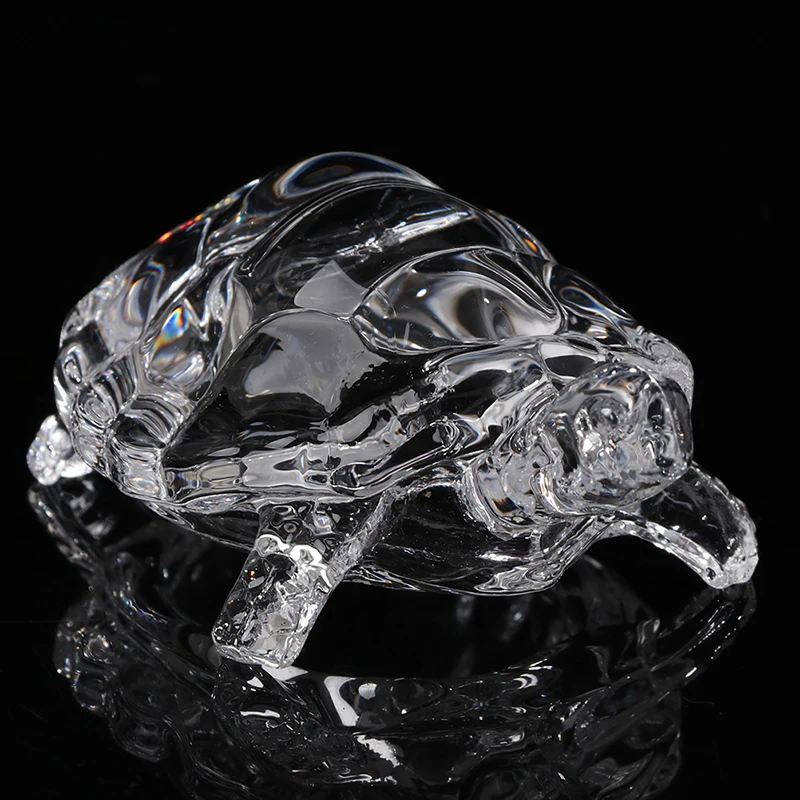 Transparent-Glass-Crystal-Turtle-Figurine-Lucky-Feng-Shui-Tortoise ...