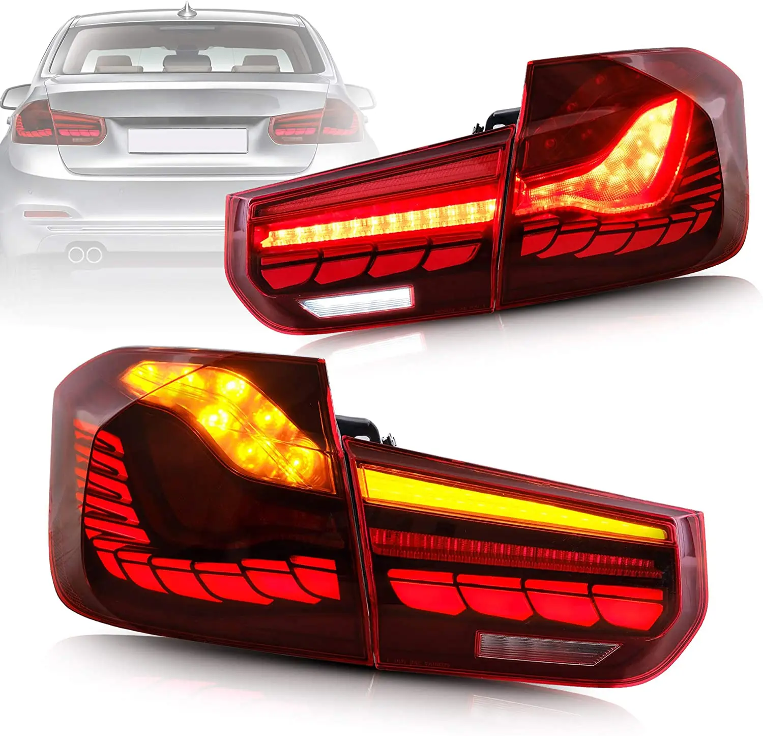 4PCS-Car-LED-Tail-lights-Assembly-For-BMW-3-Series-F30-F35-F80-2012 ...