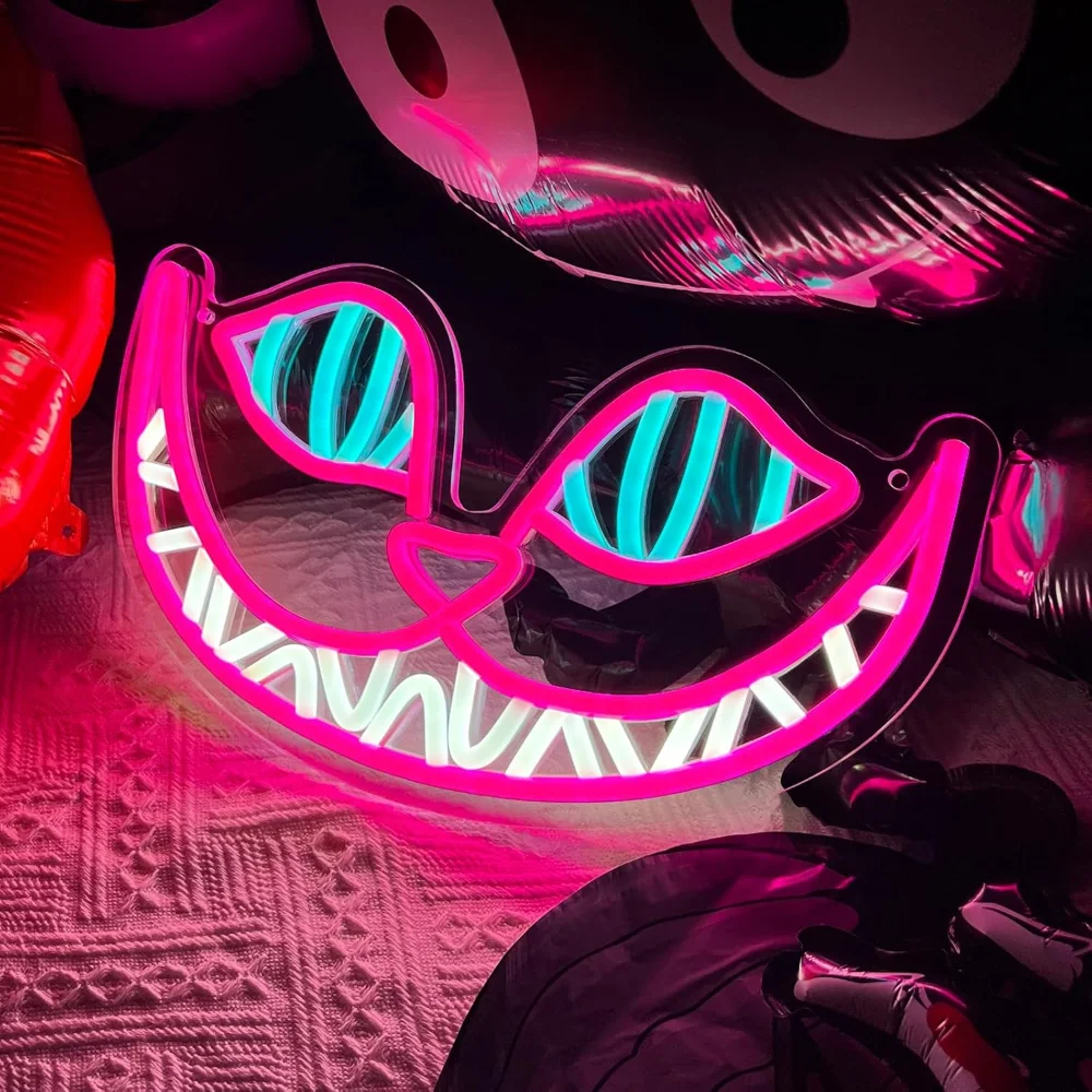 Smiling-Cat-neon-for-wall-decoration-dimmable-LED-neon-for-bar-home ...