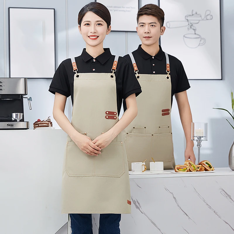 Waterproof-Kitchen-Apron-Men-Women-Waiter-Aprons-Barista-Manicurist ...