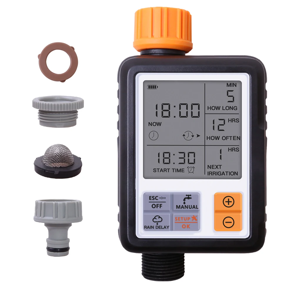 Automatic Programmable Digital Water Timer 3" Large Screen IP65 ...