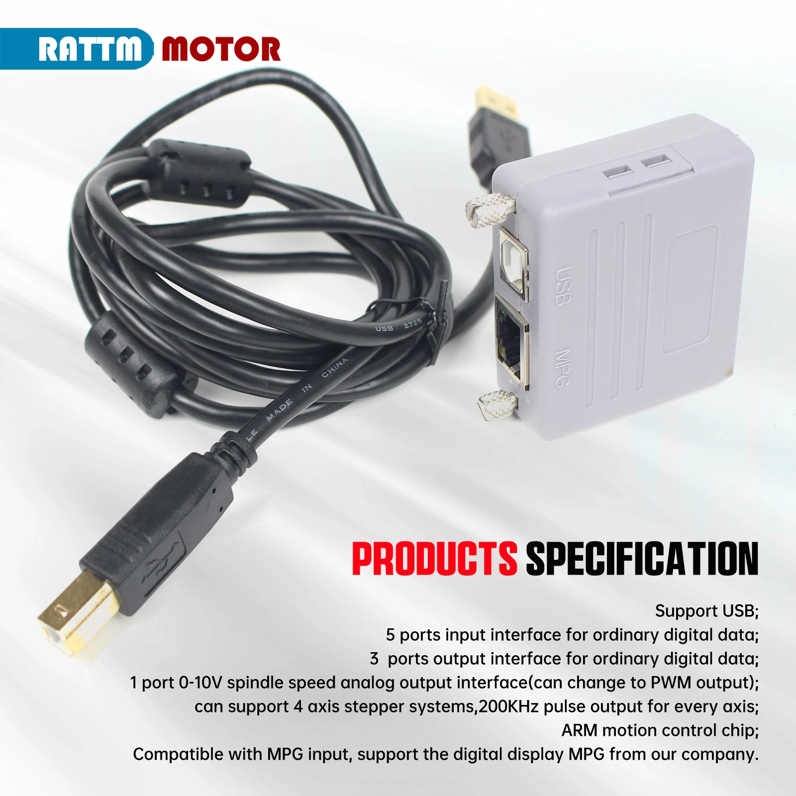 EU-Stock-NC200-New-RTM200-USB-Motion-controller-200KHz-LPT-Parallel-to ...