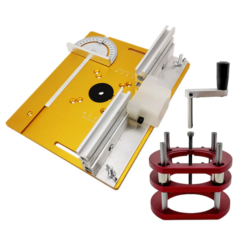 Aluminum-Router-Table-Insert-Plate-Router-Lift-Kit-for-65mm-Diameter ...