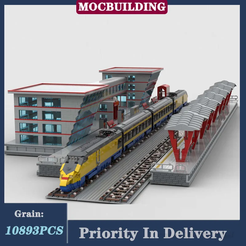 MOC-Modern-City-Railway-Station-Model-Building-Block-Assembly-Street ...