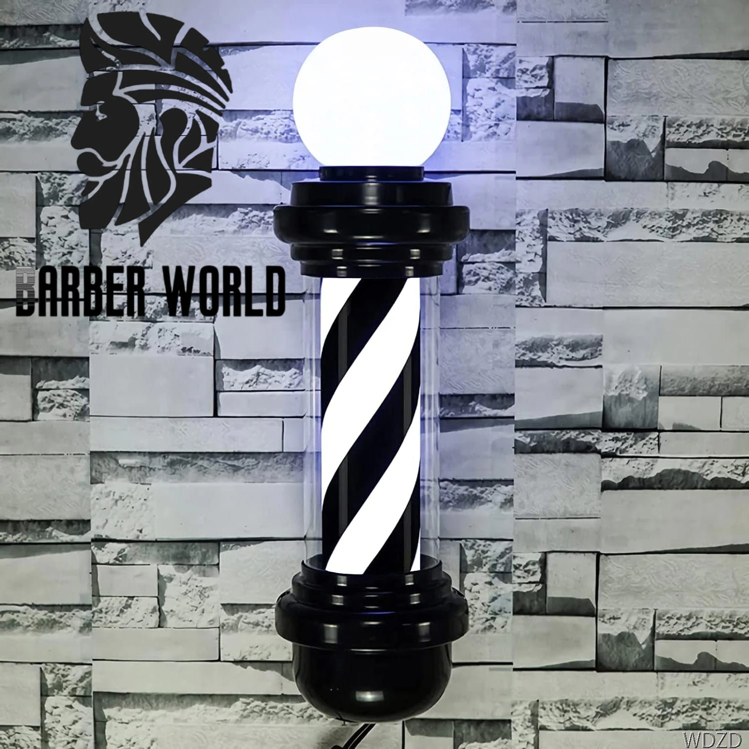 27'' Barber Pole Light Hair Salon Open Sign Barber Shop Rotating Led ...