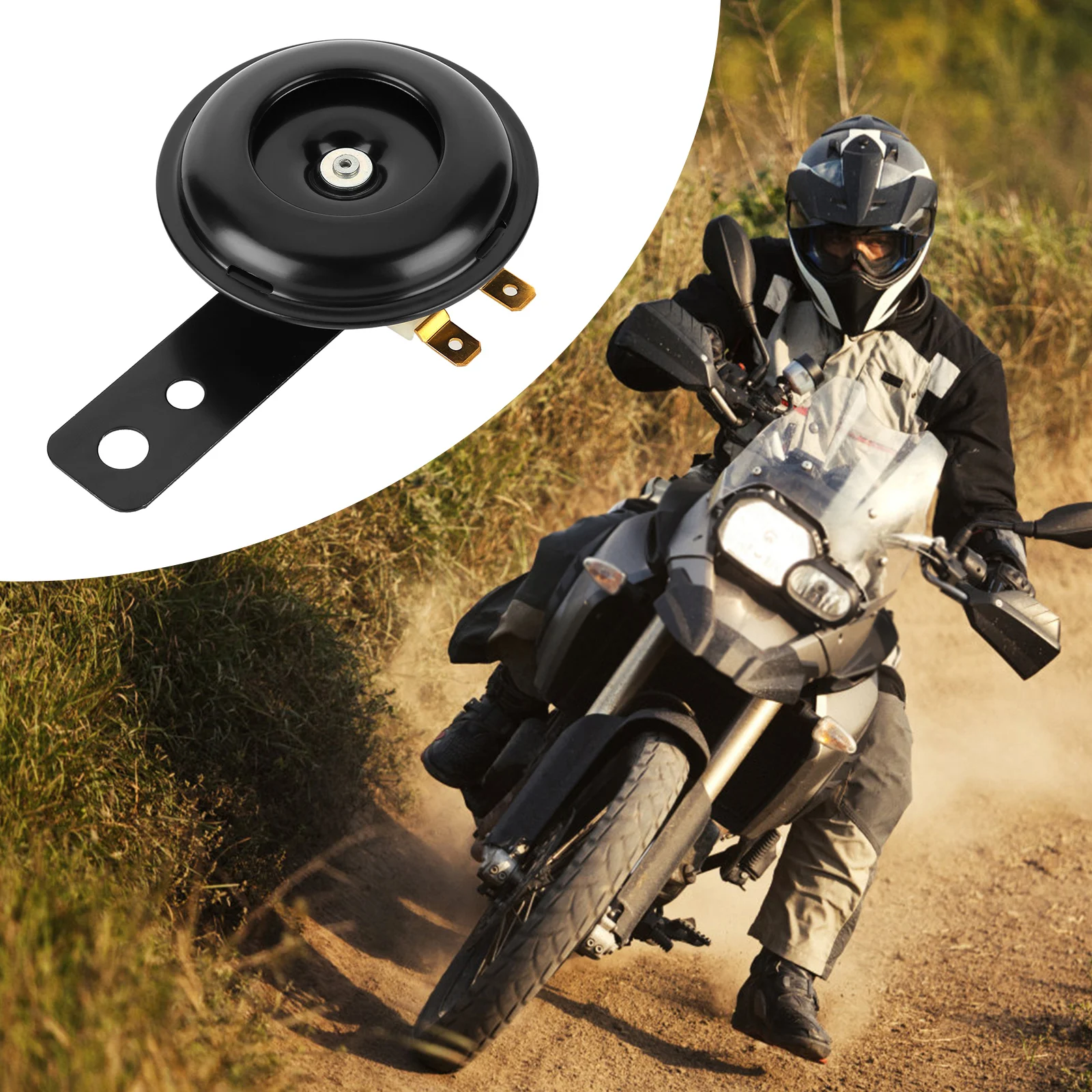 6V-105dB-Universal-Motorcycle-Horn-Speaker-Round-Horn-for-Scooter-Moped ...