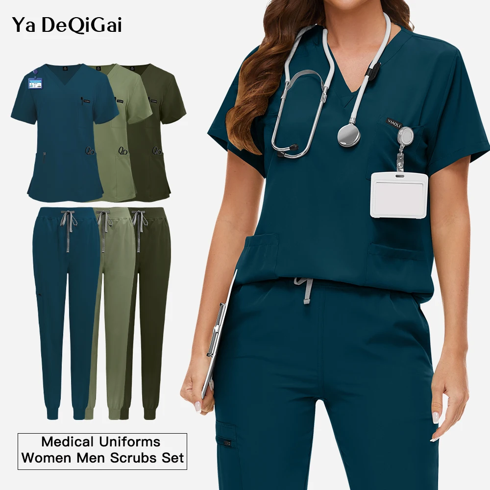 Women Jogger Suit Hospital Medical Nurse Uniforms Pharmacy Healthcare ...