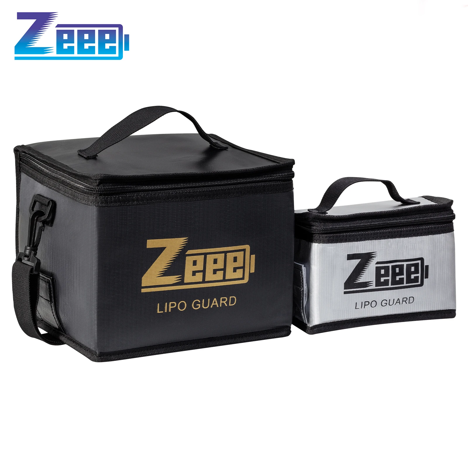 2 Size Zeee Lipo Bag Fireproof Explosionproof Portable RC Car Lipo ...