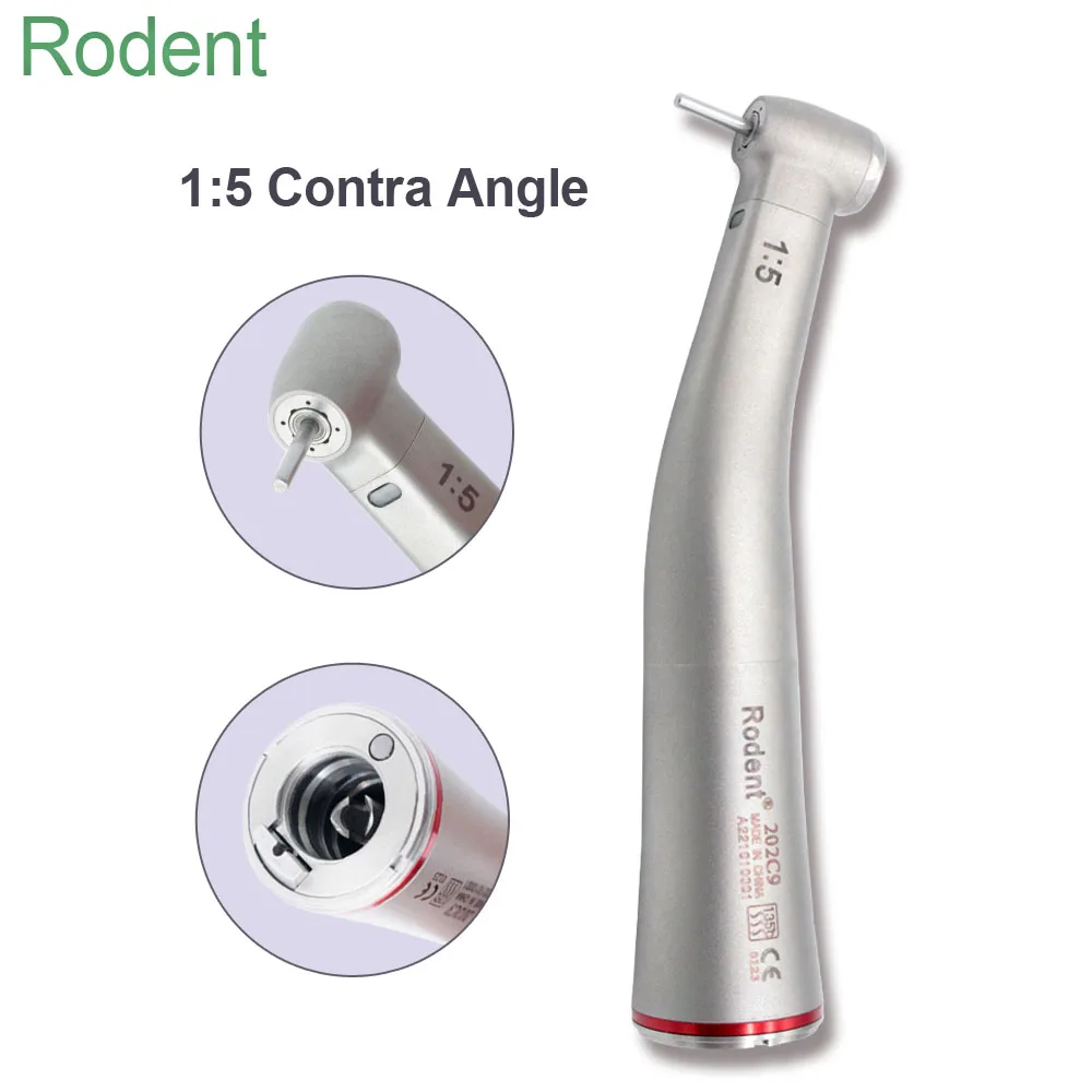 Dental Handpiece 1:5 Contra Angle Increase Red handpiece for Dental ...