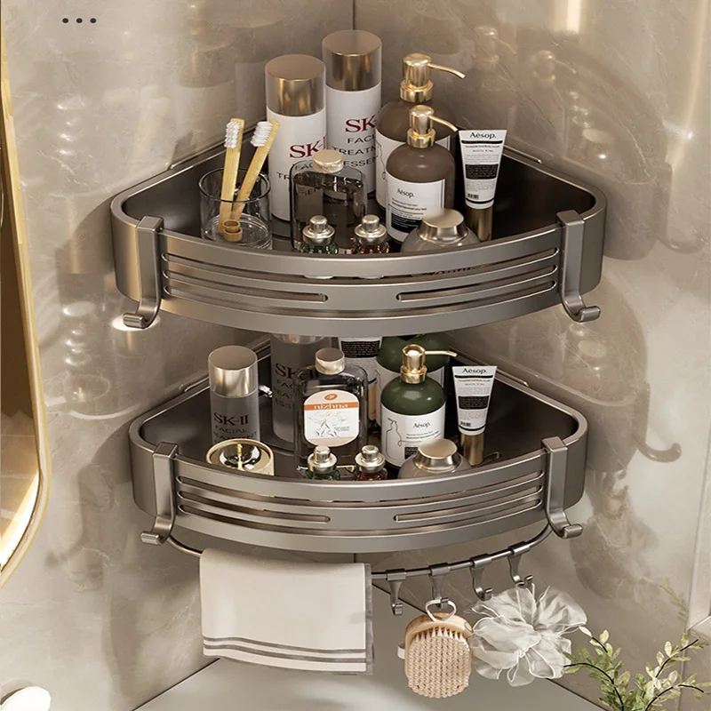 Adhensive-Bathroom-Shampoo-Holder-Shower-Caddy-Shelves-Storage ...