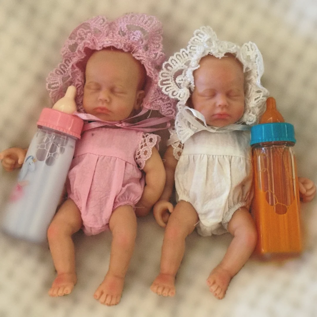 6Inch Washable Mini Plam Painted LouLou Solid Silicone Bebe Reborn Girl ...