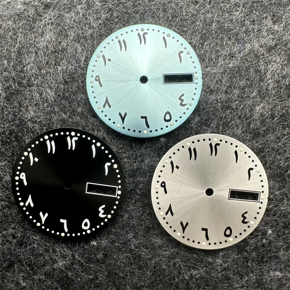 28-5mm-Antique-Arabic-Numerals-Watch-Dial-Double-Calendar-Watch-Face ...