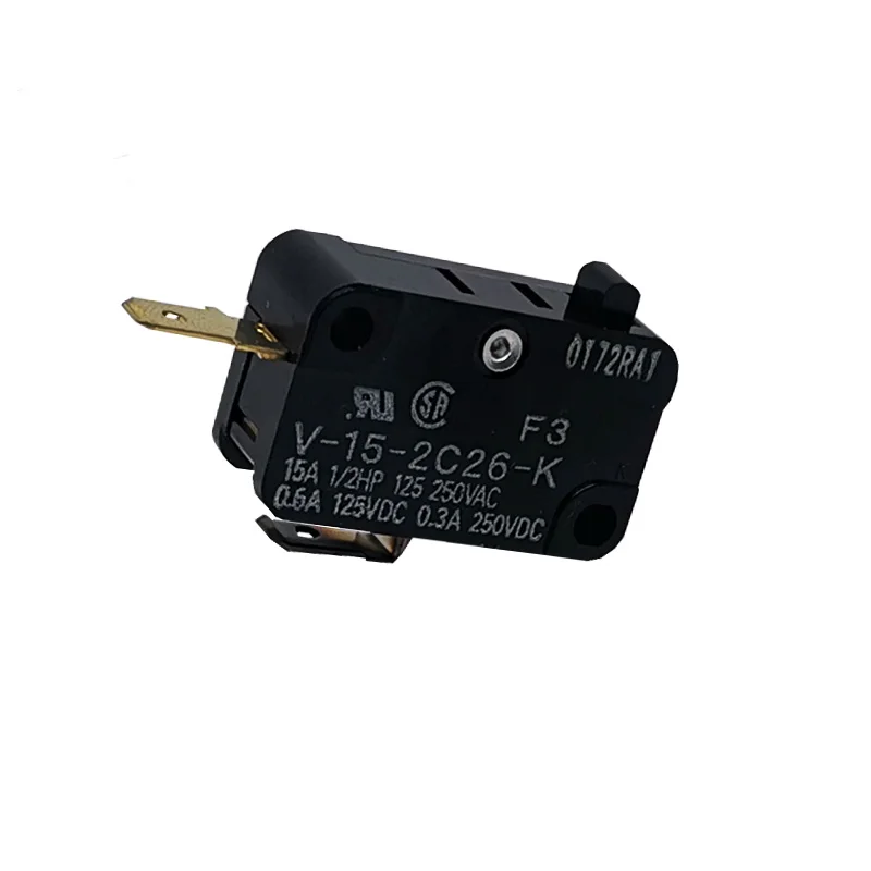 1-PCS-V-15-2C26-K-F3-Large-micro-switch-2-pin-normally-closed-gold ...