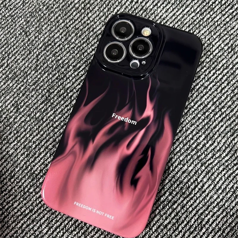 Dazzling-Free-Flame-Phone-Cases-INS-IPhone14-13-12-11-8-7Pro-XS-Max-X ...