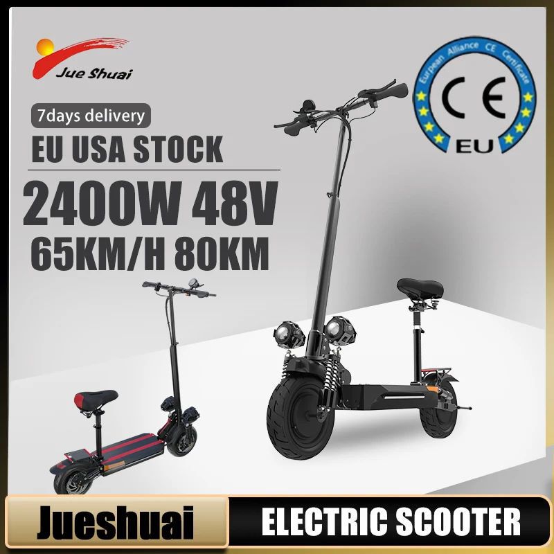 48V-Electric-Scooter-Dual-2400W-Motors-65KM-H-High-Speed-80KM-Long ...