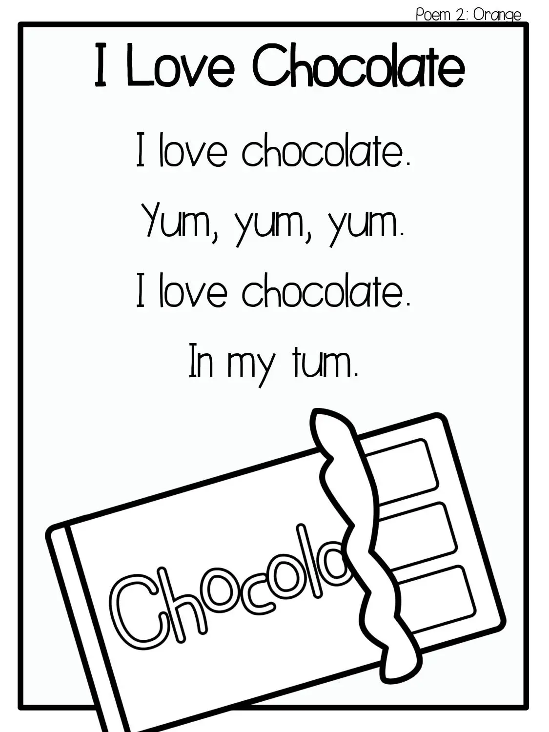 Short Poems About Chocolate