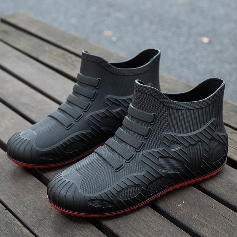 New-Outdoor-Waterproof-Rain-Shoes-Men-s-Low-Top-Short-Shoes-Non-slip ...