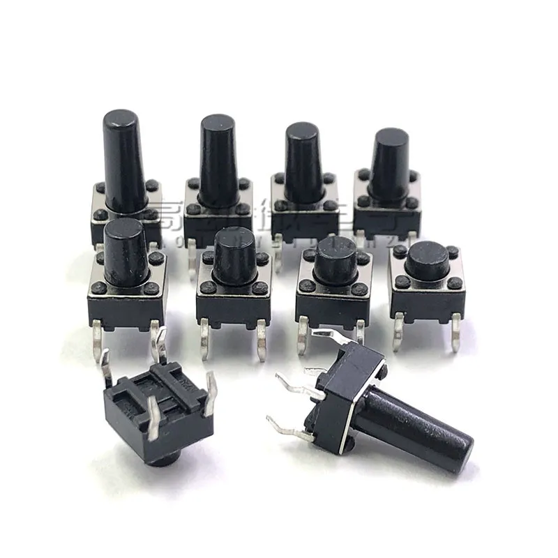 6x6mm-Panel-PCB-Momentary-Tactile-Tact-Mini-Push-Button-Switch-DIP-4pin ...