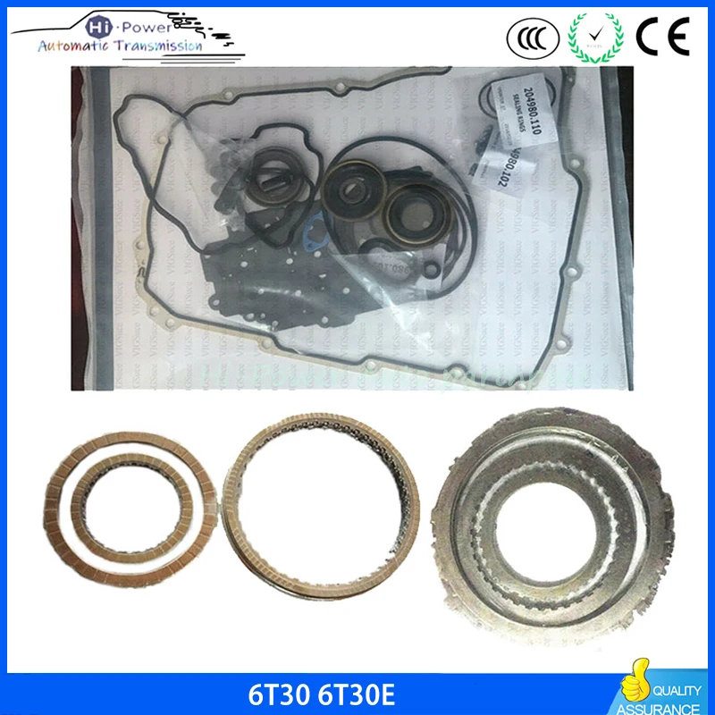New 6t30 6t30e Automatic Transmission Overhaul Kit Clutch Friction ...