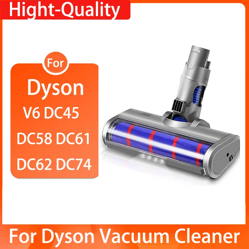 Floor Brush Head For Dyson V6 DC45 DC58 DC61 DC62 DC74 Vacuum Cleaner Soft Sweeper Roller Head ...