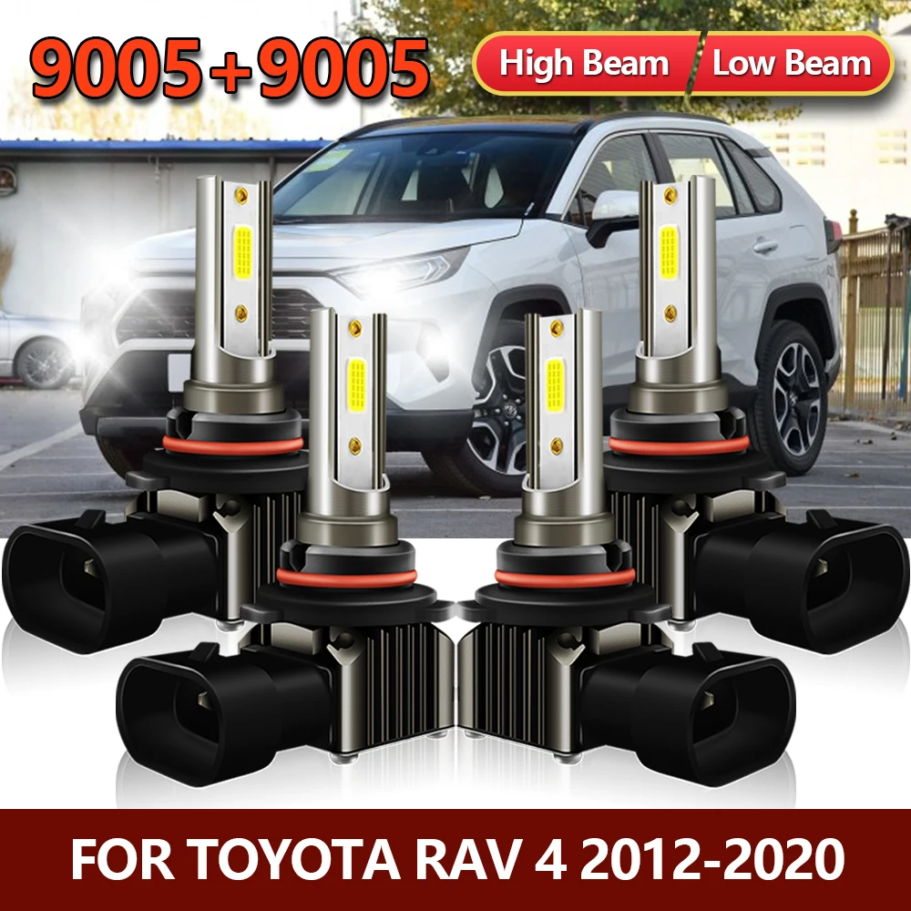 LED-Headlight-9005-HB3-Bulb-High-Low-MINI-Auto-Lamps-For-Toyota-RAV-4 ...